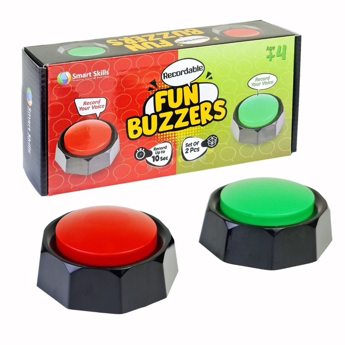 Recordable Fun Buzzers - Set Of 2 – Smart Skills